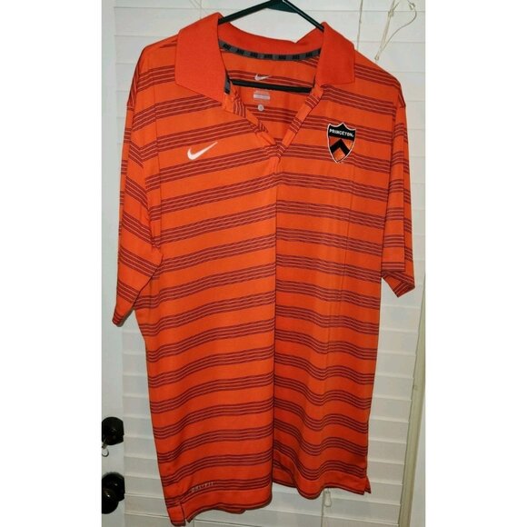 Nike | Shirts | Princeton University Tigers Golf Polo Shirt Nike Drifit ...